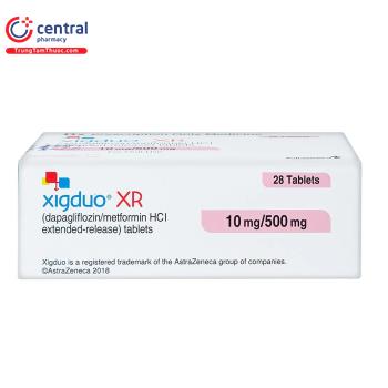 [CHÍNH HÃNG] Thuốc Xigduo XR 10mg/500mg điều trị tiểu đường