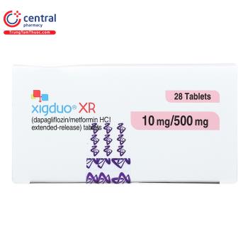 [CHÍNH HÃNG] Thuốc Xigduo XR 10mg/500mg điều trị tiểu đường