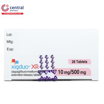 [CHÍNH HÃNG] Thuốc Xigduo XR 10mg/500mg điều trị tiểu đường