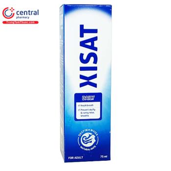 Thuốc xịt mũi Xisat Người Lớn 75ml giúp mũi thông thoáng, giảm nghẹt mũi