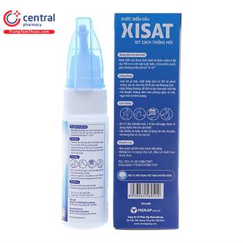 Thuốc xịt mũi Xisat Người Lớn 75ml giúp mũi thông thoáng, giảm nghẹt mũi