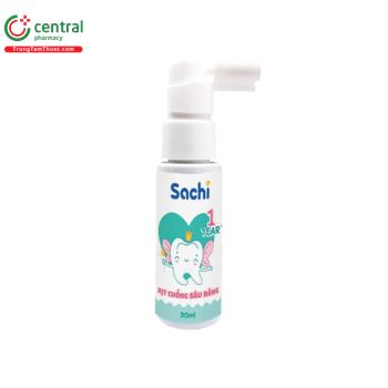 Xịt chống sâu răng Sachi 30ml duy trì hàm răng khỏe mạnh cho bé