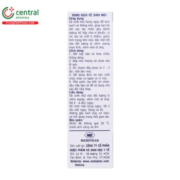 Xịt mũi Mebirin Fresh Nasal Hygiene 70ml (tím) làm sạch, thông mũi