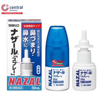 Thuốc xịt mũi Nazal 30ml - cải thiện tình trang viêm mũi dị ứng
