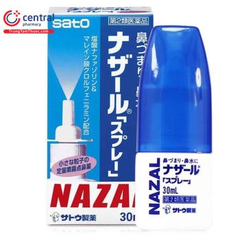 Thuốc xịt mũi Nazal 30ml - cải thiện tình trang viêm mũi dị ứng