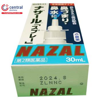 Thuốc xịt mũi Nazal 30ml - cải thiện tình trang viêm mũi dị ứng
