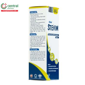 Xịt mũi Stevim vệ sinh mũi, phòng ngừa sự phát triển vi khuẩn, virus