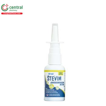 Xịt mũi Stevim vệ sinh mũi, phòng ngừa sự phát triển vi khuẩn, virus