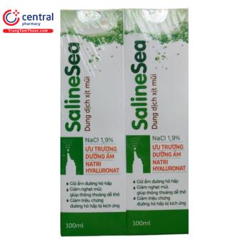 Xịt mũi ưu trương SalineSea hỗ trợ giảm khô mũi, giúp giữ ẩm
