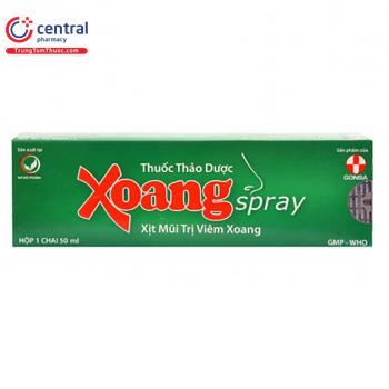 Thuốc xịt mũi Xoang spray 50ml: Công dụng, liều dùng, chống chỉ định