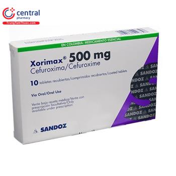Thuốc Xorimax 500mg (Cefuroxim 500mg): tác dụng, liều dùng, lưu ý