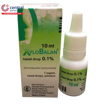 Thuốc nhỏ mũi XyloBalan 0,1% - Thuốc điều trị ngạt mũi, sổ mũi