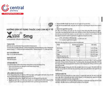 Thuốc Xyzal điều trị các triệu chứng dị ứng hiệu quả nhanh