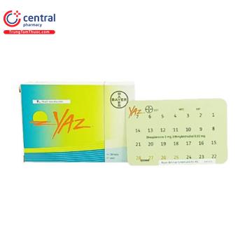 [CHÍNH HÃNG] Thuốc tránh thai hằng ngày Yaz của Bayer