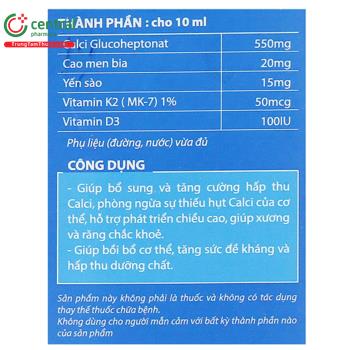 Yến sào Calci Max Gold -Giúp thúc đẩy sự phát triển chiều cao cho trẻ