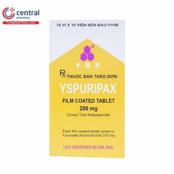 Thuốc Yspuripax - Điều trị co thắt cơ trơn đường tiết niệu, tiểu khó