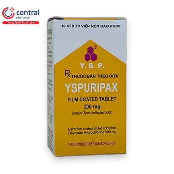 Thuốc Yspuripax - Điều trị co thắt cơ trơn đường tiết niệu, tiểu khó