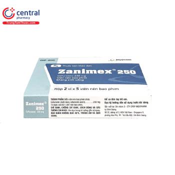 [CHÍNH HÃNG] Thuốc Zanimex 250- điều trị các bệnh nhiễm khuẩn