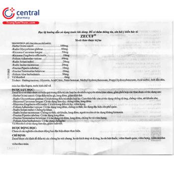 [CHÍNH HÃNG] Thuốc Zecuf Herbal Syrup - giảm ho long đờm hiệu quả