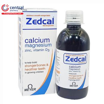 Siro Zedcal 100ml - Bổ sung calci, kẽm, magie, phòng ngừa còi xương