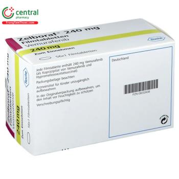 Thuốc Zelboraf 240mg điều trị u hắc tố không thể cắt hay có di căn