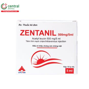 Thuốc Zentanil 500mg/5ml điều trị chứng chóng mặt do nhiều nguyên nhân