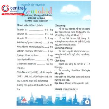 Thuốc Zentokid giúp bé ăn ngon ngủ khỏe tiêu hóa tốt