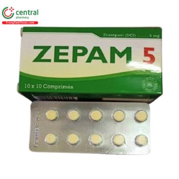 Thuốc Zepam 5 an thần, giảm lo âu và điều trị mất ngủ, trầm cảm