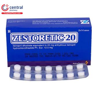 Thuốc Zestoretic 20mg AstraZeneca - điều trị tăng huyết áp