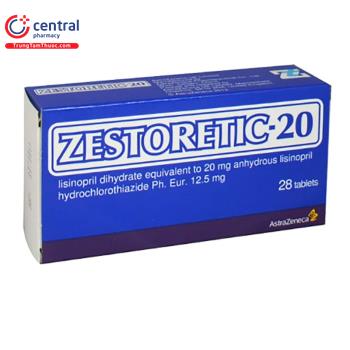 Thuốc Zestoretic 20mg AstraZeneca - điều trị tăng huyết áp