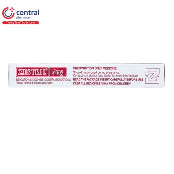 Thuốc Zestril 5mg - thuốc điều trị cao huyết áp của AstraZeneca