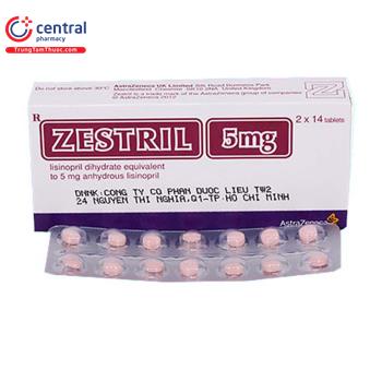 Thuốc Zestril 5mg - thuốc điều trị cao huyết áp của AstraZeneca