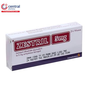 Thuốc Zestril 5mg - thuốc điều trị cao huyết áp của AstraZeneca