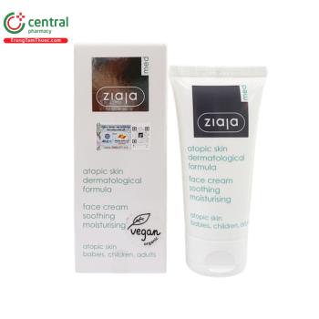 Kem dưỡng Ziaja Med Atopic Skin Face Cream - dưỡng ẩm lành tính