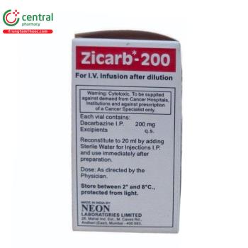 Thuốc Zicarb-200 - điều trị u hắc tố ác tính đã lan rộng hoặc di căn