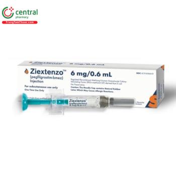 Thuốc Ziextenzo 6mg/0,6ml rút ngắn thời gian giảm bạch cầu trung tính
