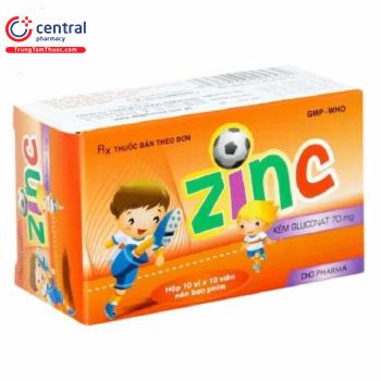 [CHÍNH HÃNG] Thuốc ZinC DHG điều trị tình trạng thiếu kẽm