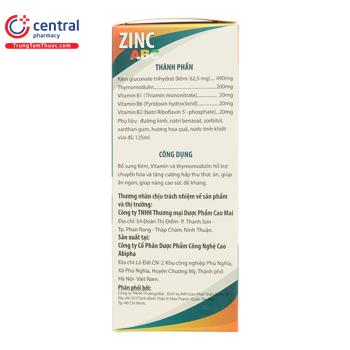 Zinc ABC tăng cường hệ thống miễn dịch, giúp trẻ ăn ngon, chóng lớn