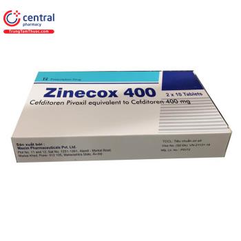 [CHÍNH HÃNG] Thuốc Zinecox 400 điều trị nhiễm khuẩn: tác dụng, lưu ý