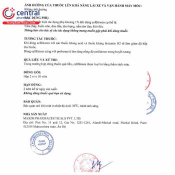 [CHÍNH HÃNG] Thuốc Zinecox 400 điều trị nhiễm khuẩn: tác dụng, lưu ý