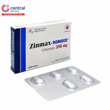 Thuốc Zinmax - Domesco 250mg điều trị nhiễm khuẩn ở trẻ em