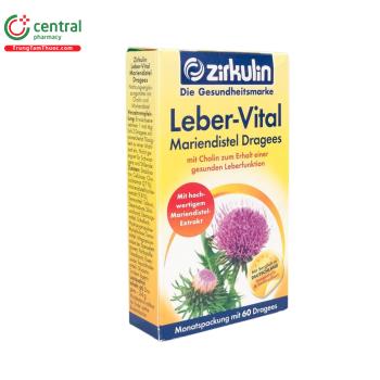 Zirkulin Leber-Vital Mariendistel Dragees giải độc gan, bảo vệ gan