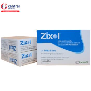 Nước mắt nhân tạo Zixol 0,6ml bôi trơn nhãn cầu, giữ ẩm, bảo vệ giác mạc
