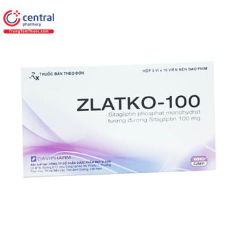[CHÍNH HÃNG] Thuốc Zlatko-100 - Thuốc điều trị đái tháo đường type 2