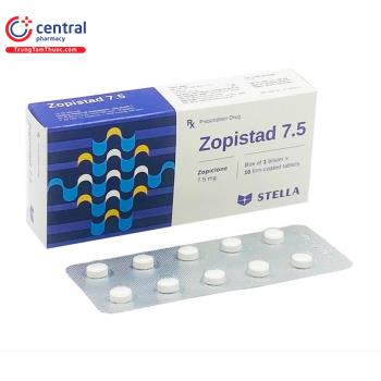 [CHÍNH HÃNG] Thuốc Zopistad 7.5mg - Không lo mất ngủ, khó ngủ