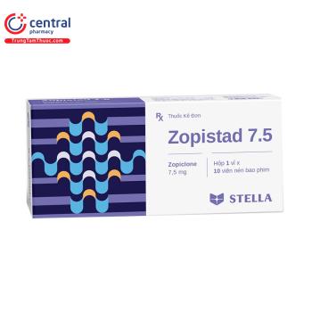[CHÍNH HÃNG] Thuốc Zopistad 7.5mg - Không lo mất ngủ, khó ngủ