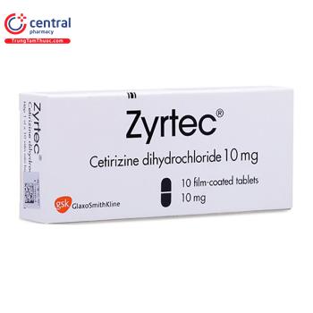Thuốc Zyrtec 10mg (hộp 10 viên) điều trị dứt điểm bệnh dị ứng