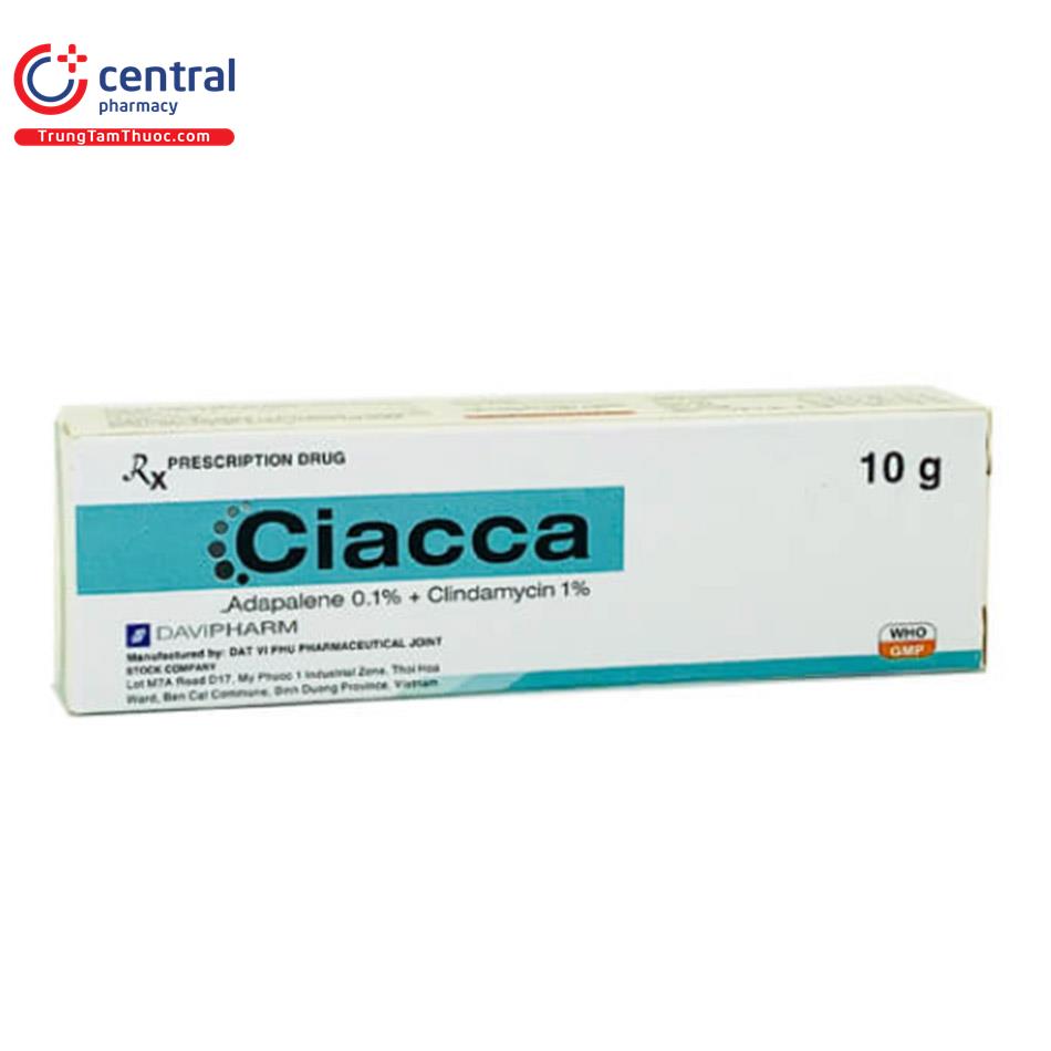 Thuốc Ciacca làm sạch mụn trứng cá hiệu quả trên da