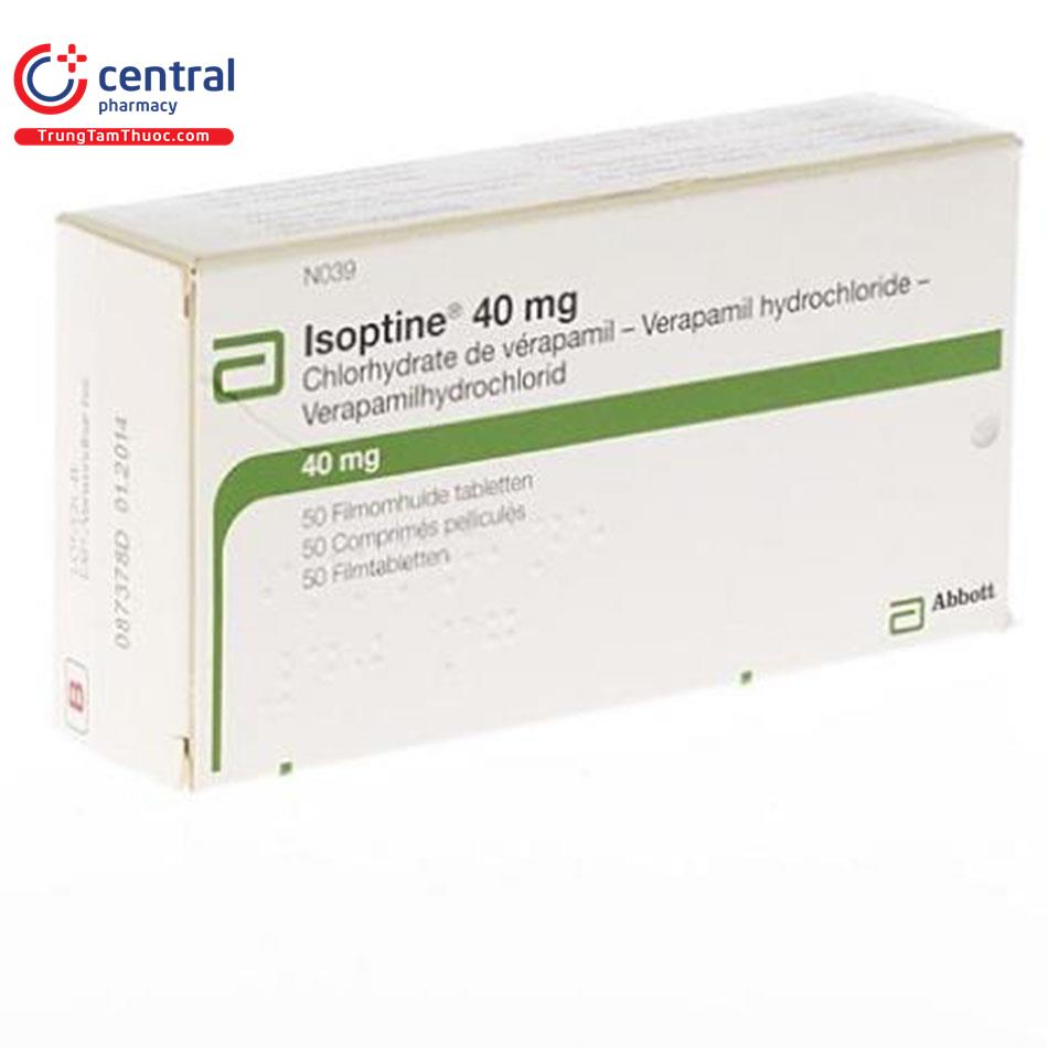 Thuốc Isoptine 40mg Abbott: liều dùng, cách dùng, giá bán