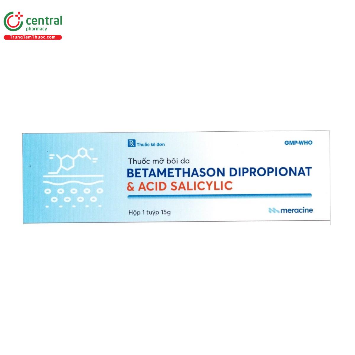 Thuốc Mỡ Bôi Da Betamethason Dipropionat & Acid Salicylic điều trị bệnh ...
